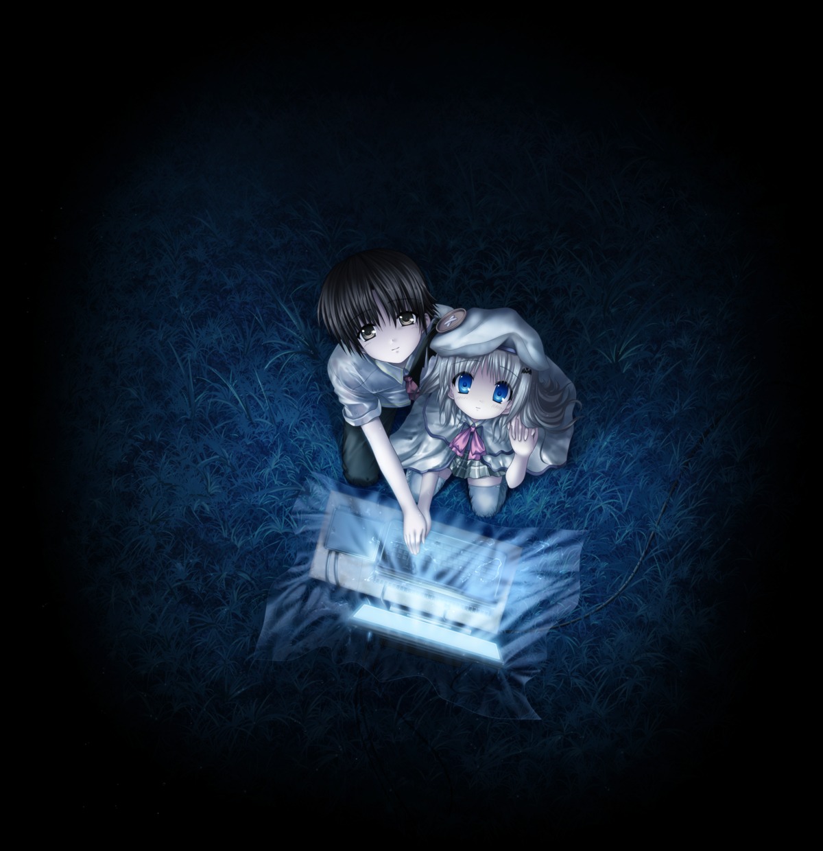 key na-ga kud wafter little busters! naoe riki noumi kudryavka seifuku thighhighs | #594071 ...